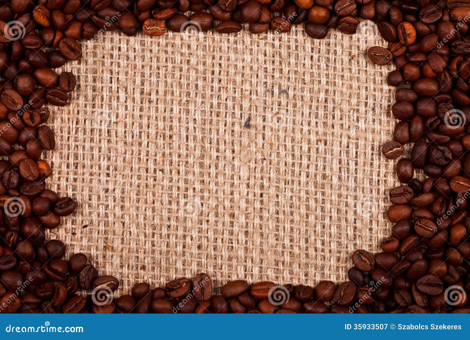 Coffe beans as a frame stock image. Image of drink, concept - 35933507