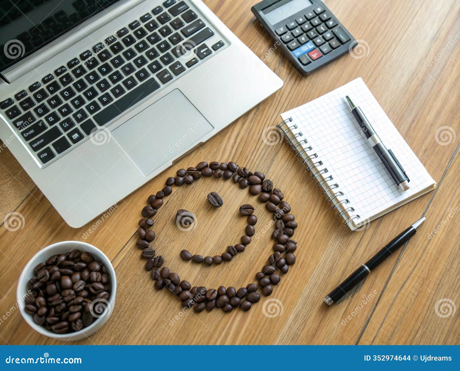 Coffe Beans Shape Smiling Smiley Stock Illustration - Illustration of ...