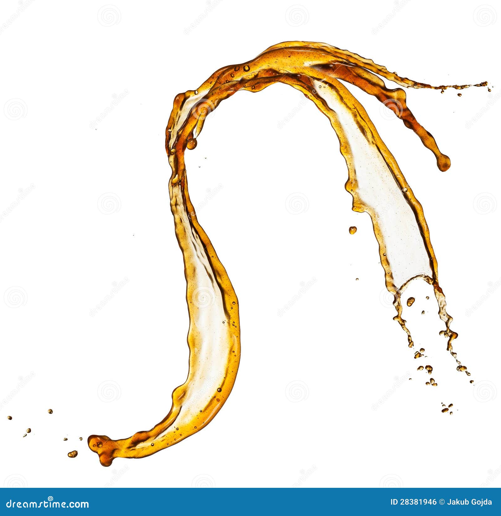 Cola Splash White Background