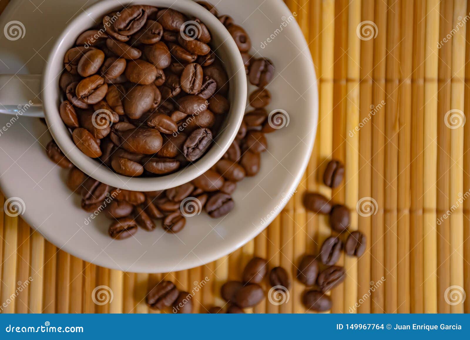 Coffe Cup and Beans Coffe Inside Stock Photo - Image of inside, cafeine ...