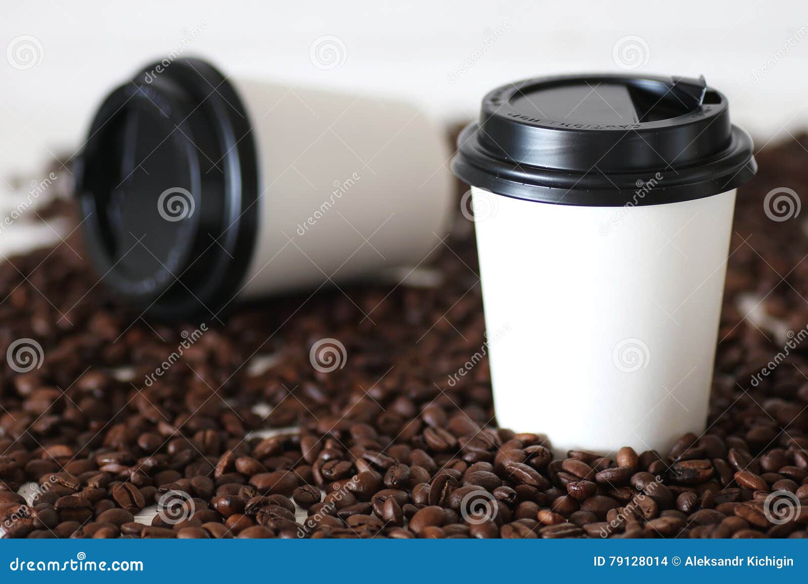 Coffe paper cup bean stock photo. Image of liquid, coffe - 79128014