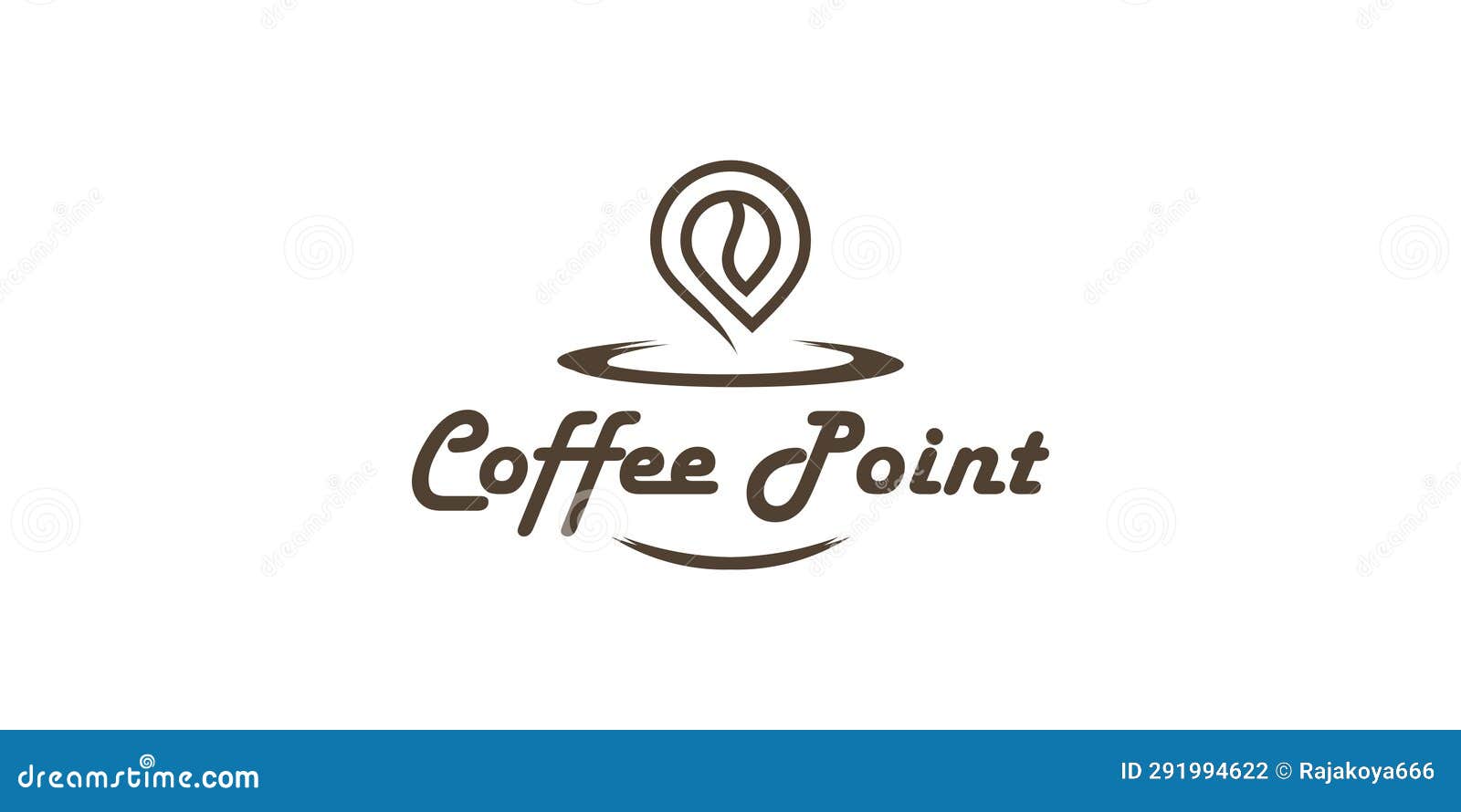 Coffe Point Logo Vector Premium Vector Stock Vector - Illustration of ...