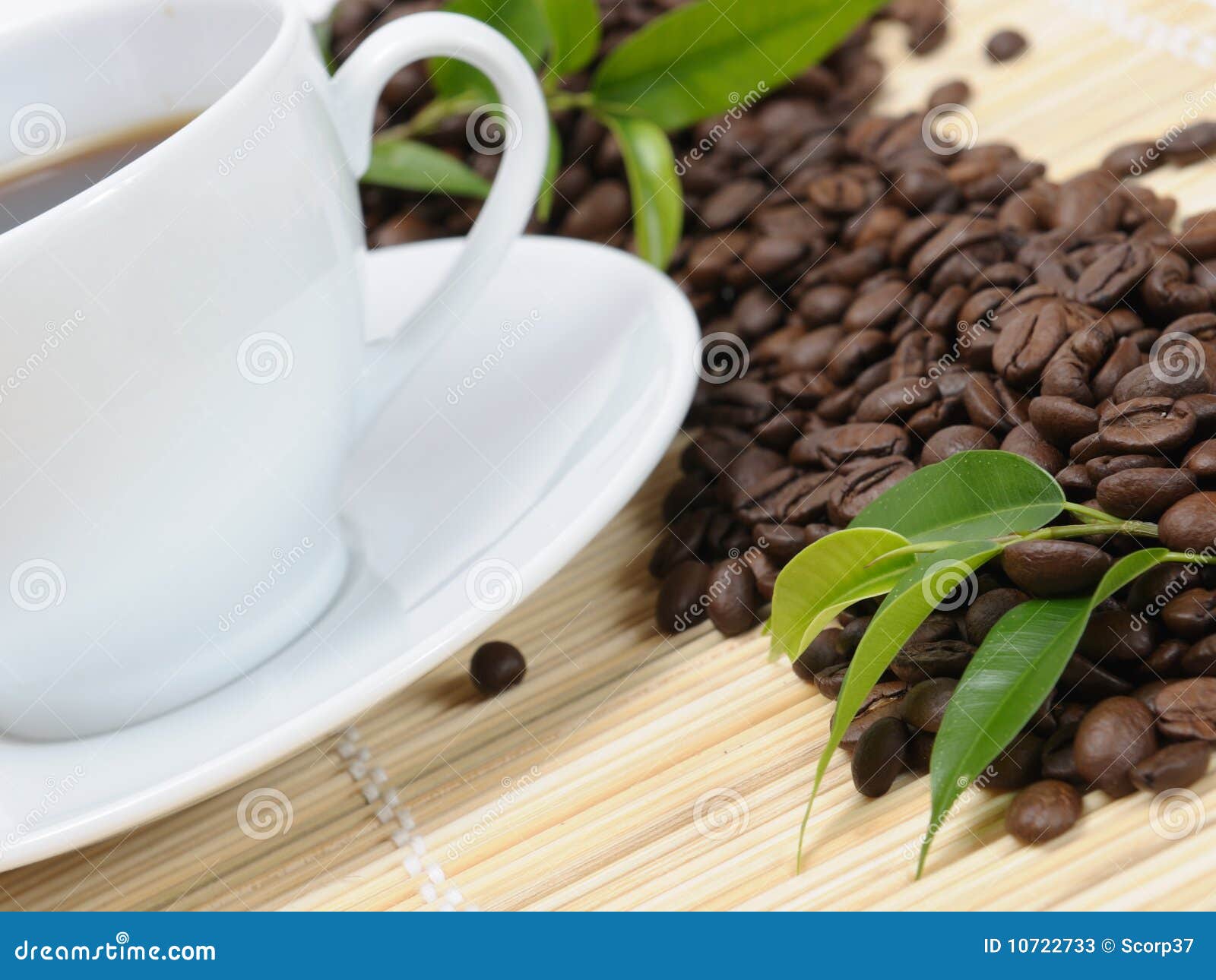 Coffee stock image. Image of snaps, catering, leaves - 10722733