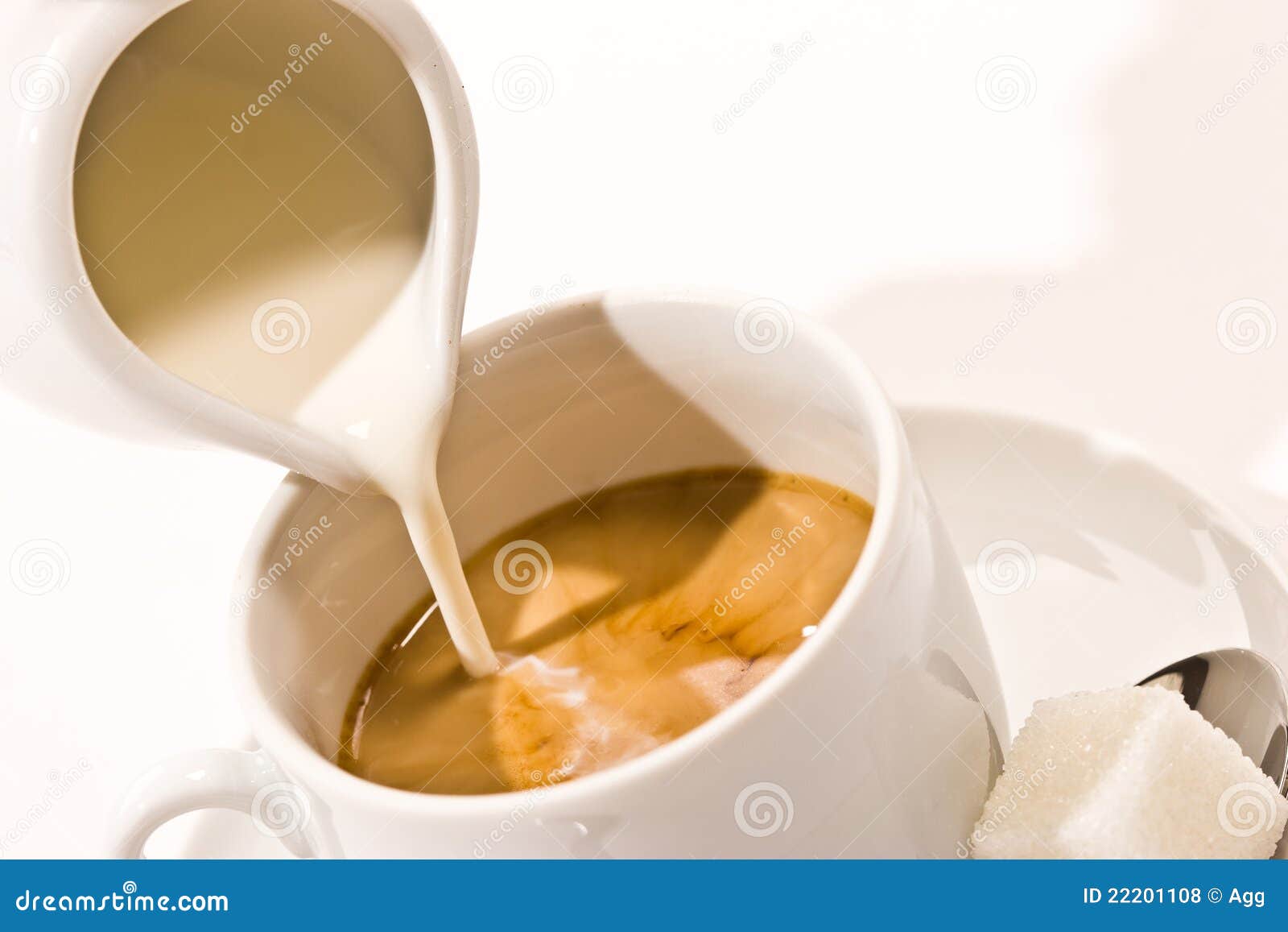 Coffee stock photo. Image of milk, coffeecup, flowing - 22201108