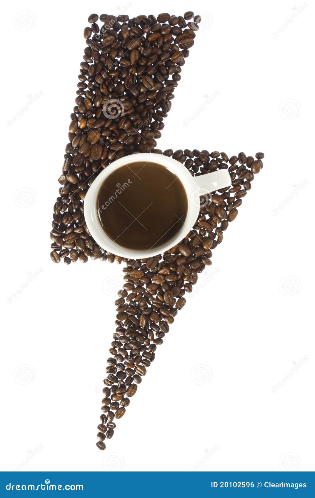 Coffee from above stock photo. Image of lightning, break - 20102596