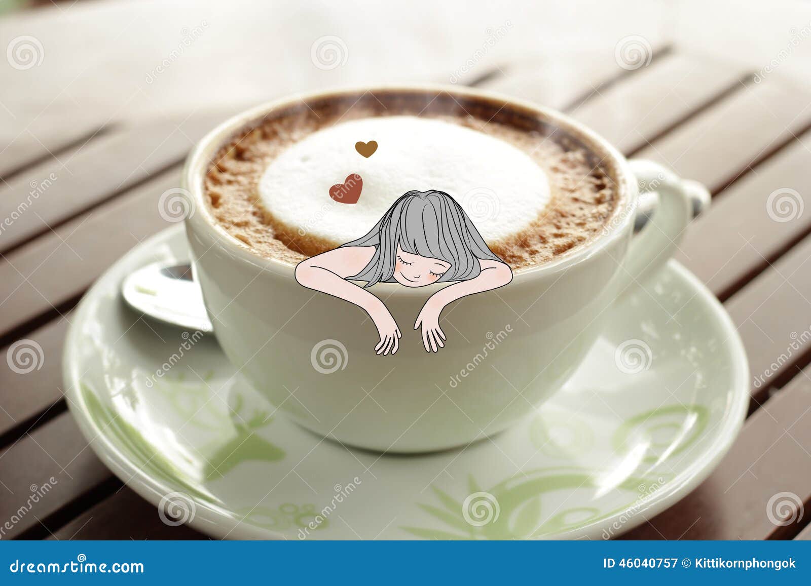 Coffee Addict in a Coffee Cup. Stock Image - Image of happy, coffee ...