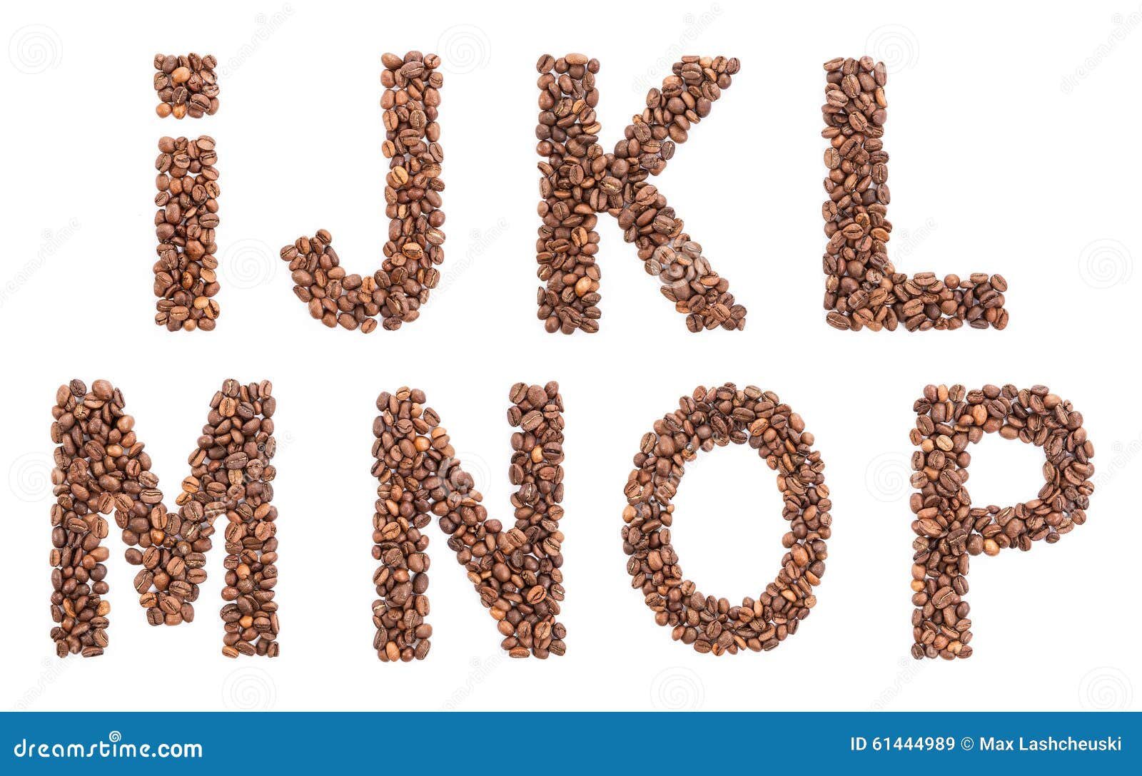 Coffee Alphabet on white stock illustration. Illustration of capital ...