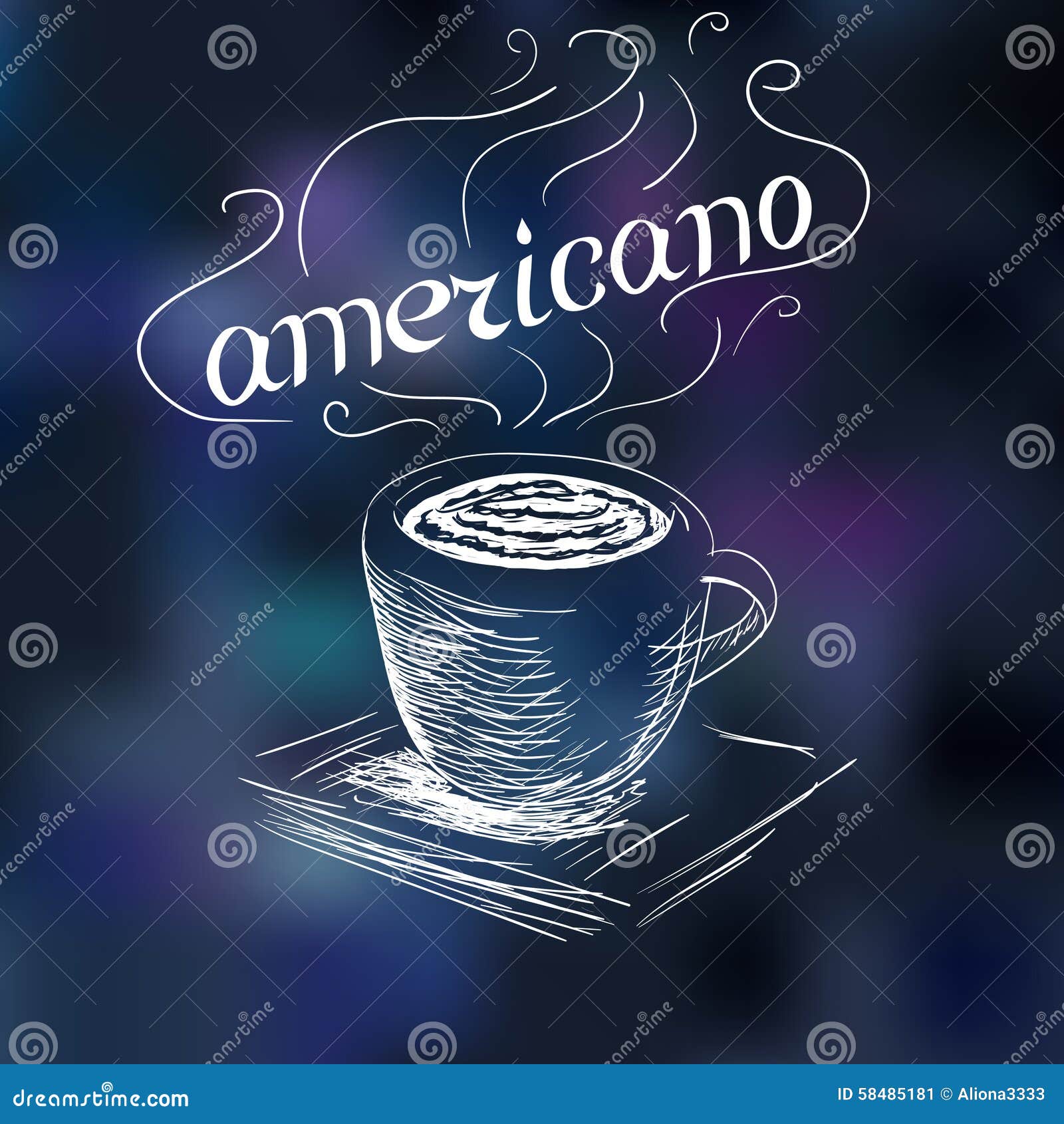 Coffee Cup Americano.Different Types Of Coffee Single Icon In Cartoon ...