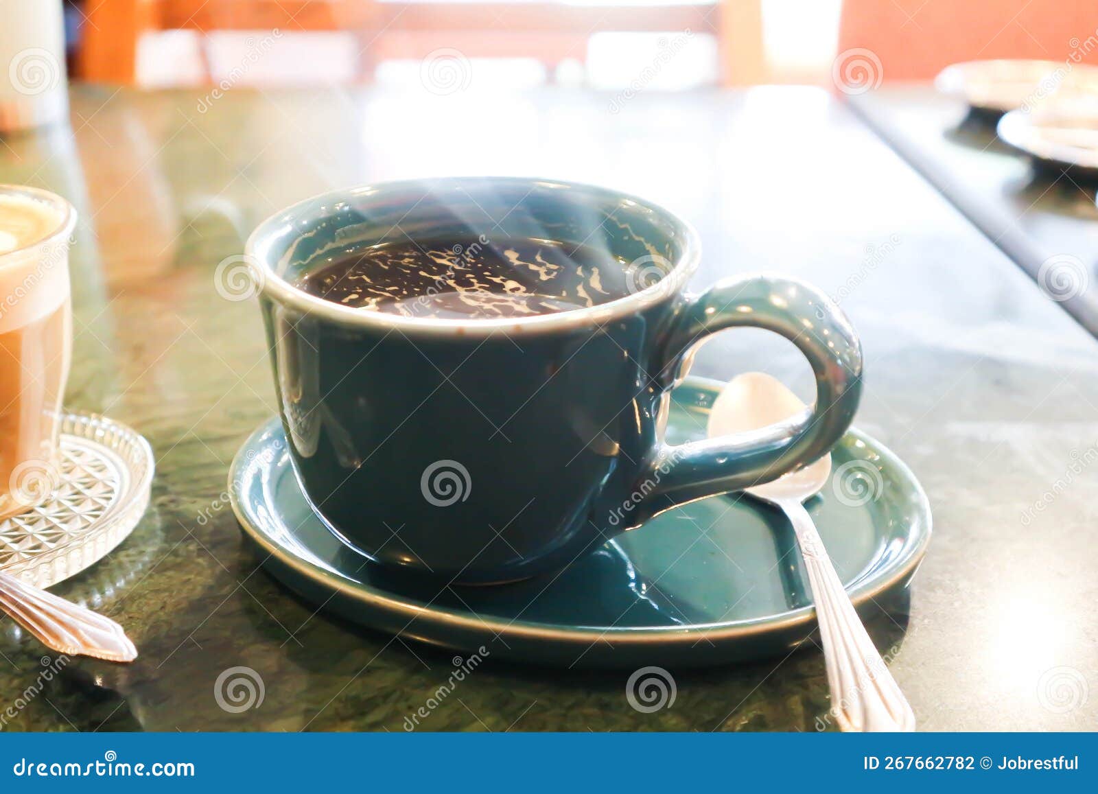 Coffee, Americano or Hot Americano or Hot Coffee Stock Photo - Image of ...
