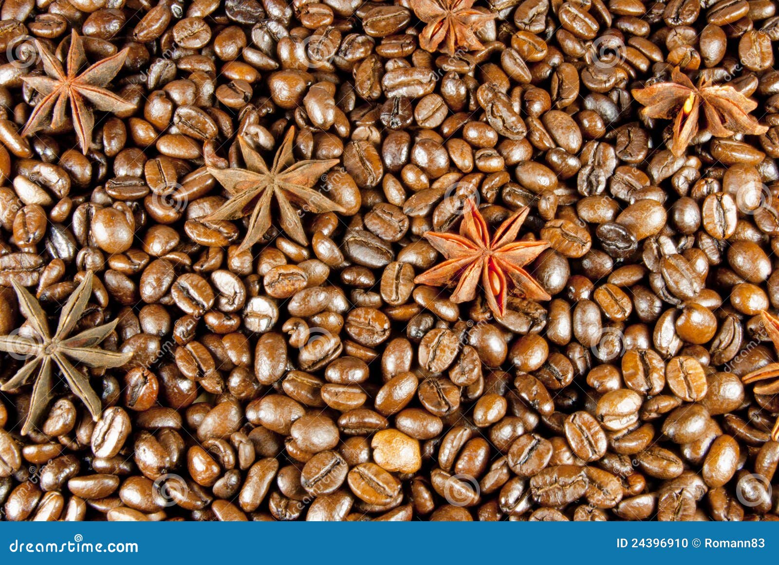 Coffee and anise stock photo. Image of coffee, grain - 24396910