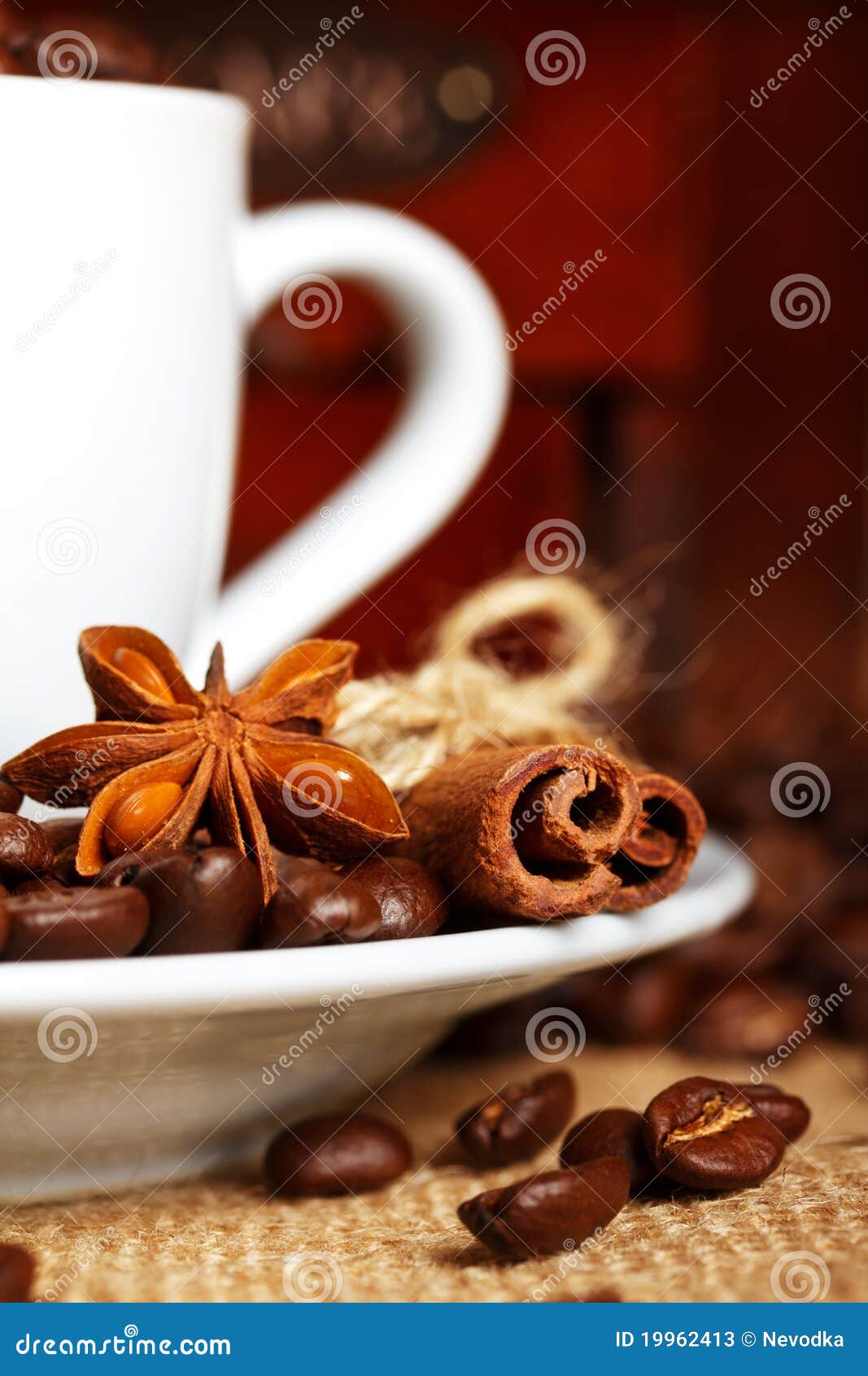 Coffee and anise star stock image. Image of antique, coffee - 19962413
