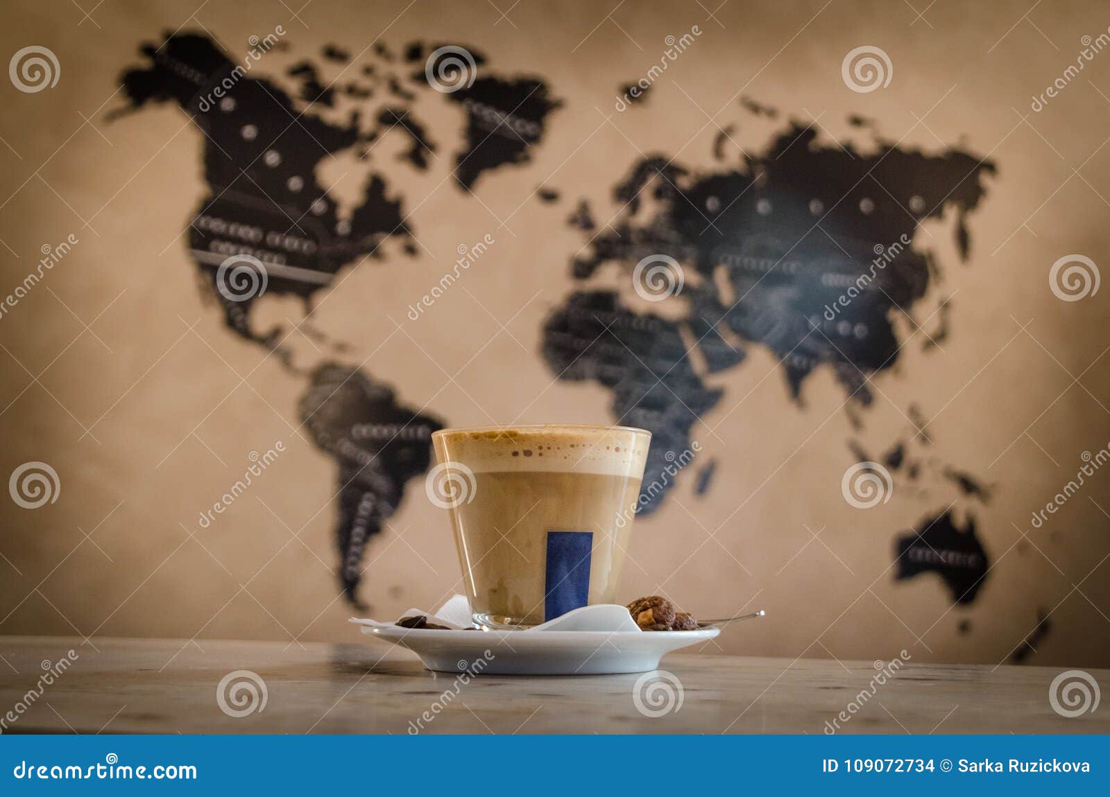 Coffee around the world stock photo. Image of drink - 109072734
