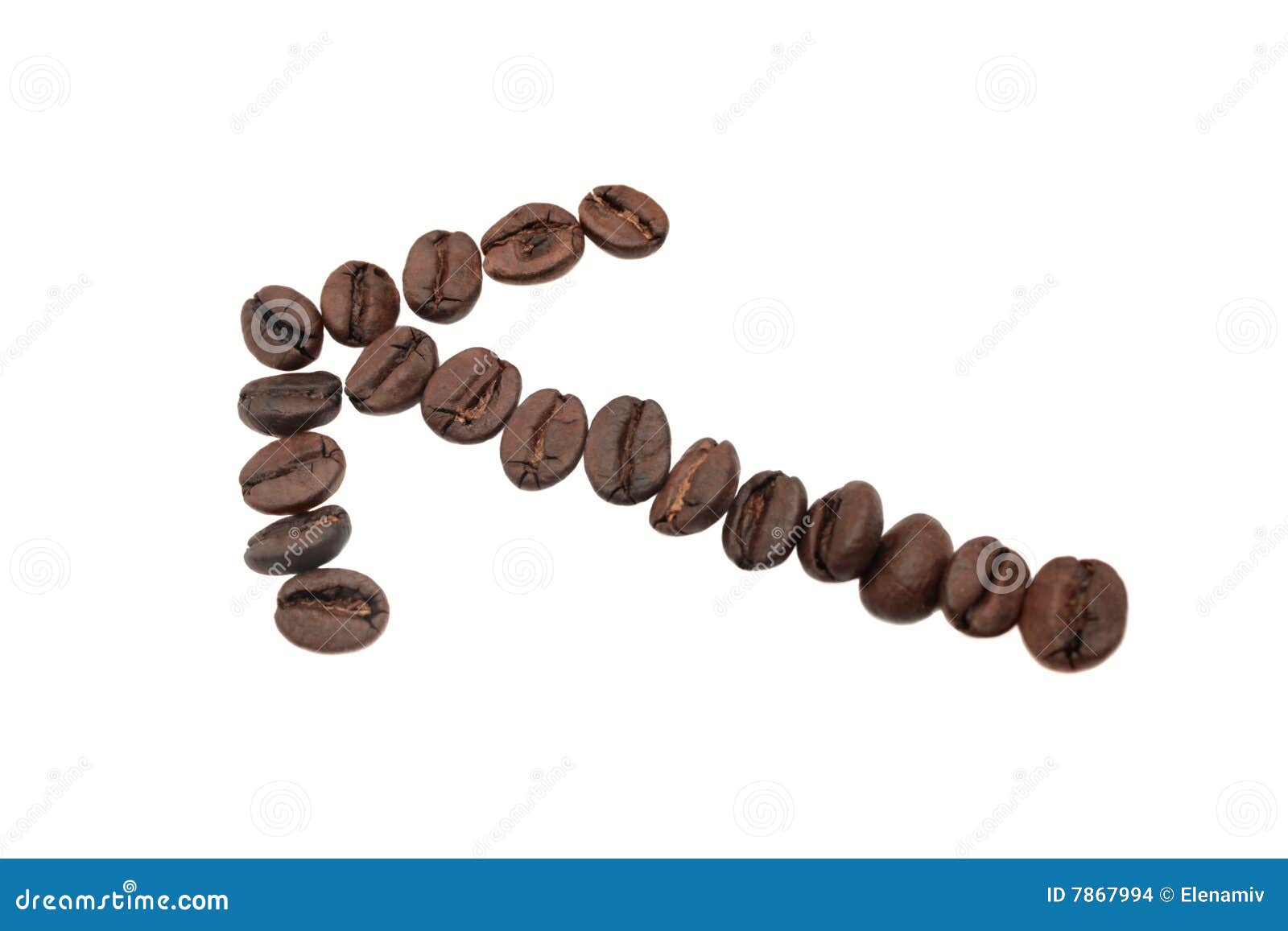 Coffee And Arrow From Coffee Beans. Move Up Of Energy. Trend Up Of ...