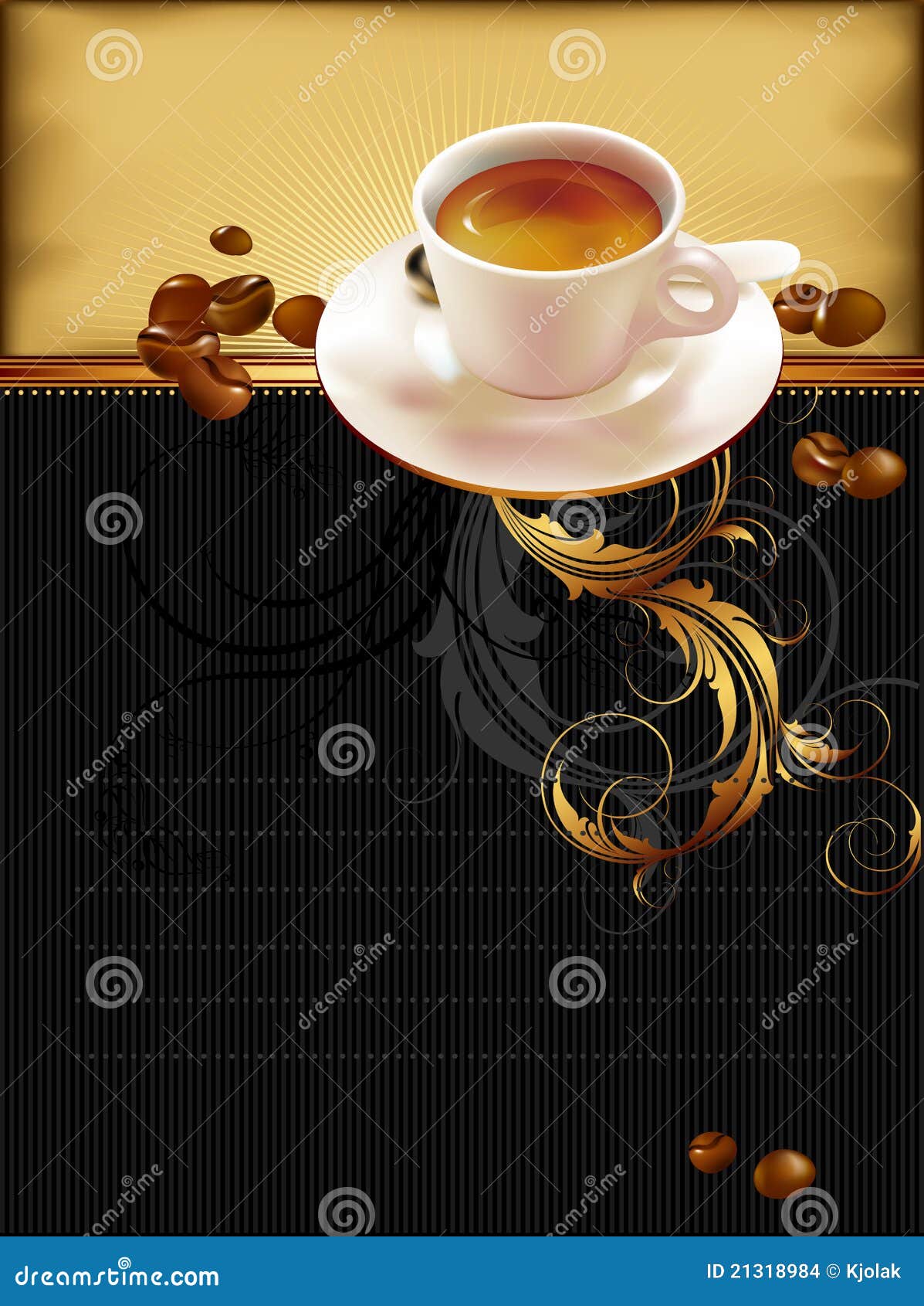Coffee background stock vector. Illustration of style - 21318984