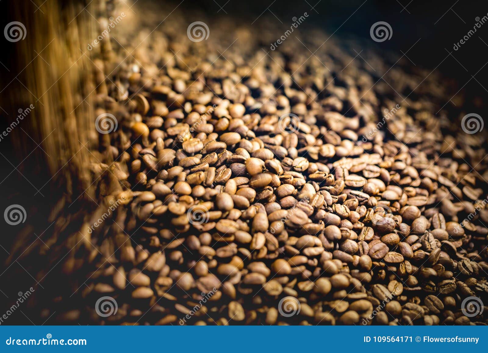 Coffee Background Banner. Sharp Center Image and Blurry Defocused ...