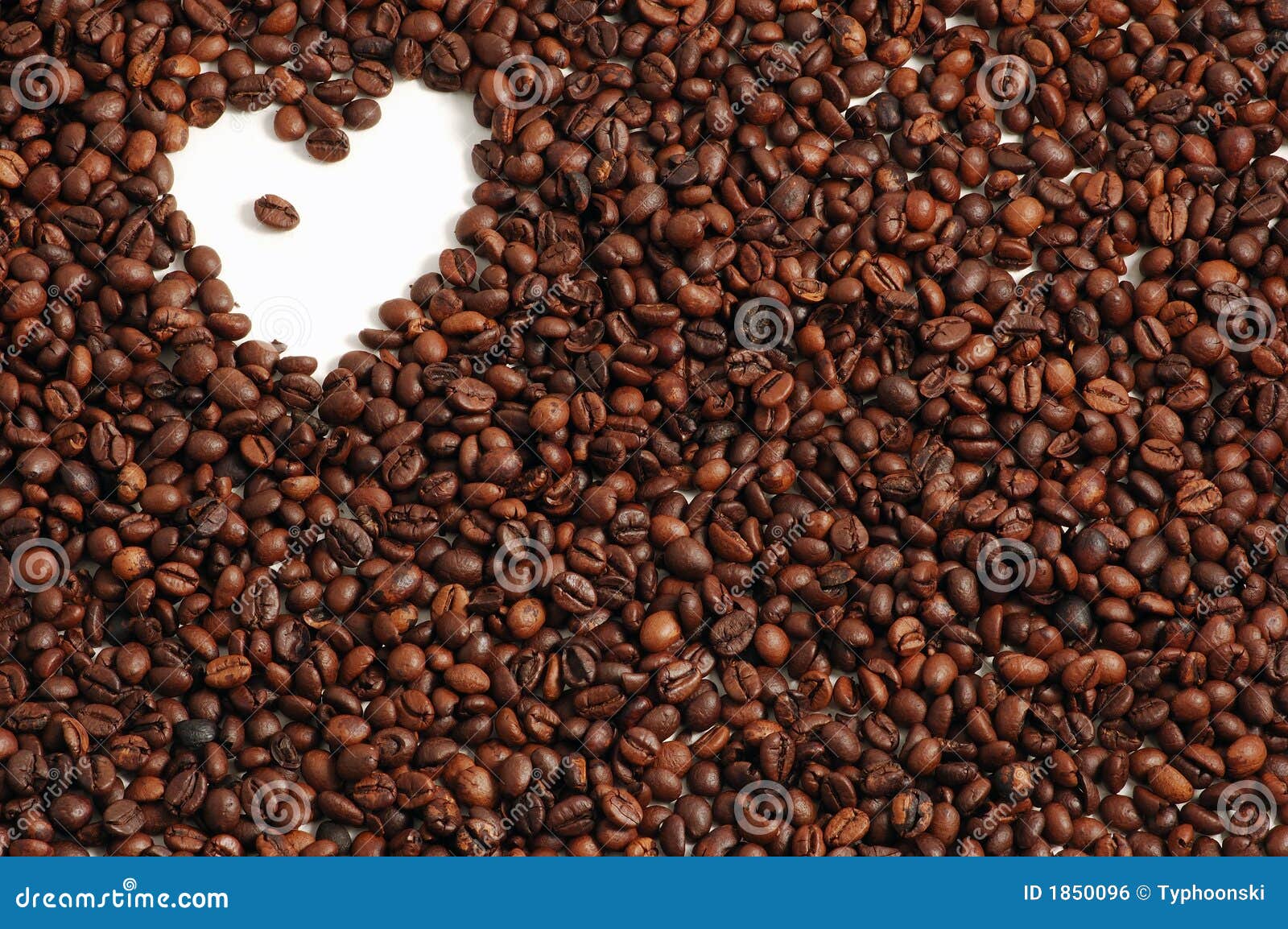 Coffee Background with Heart Stock Photo - Image of closeup, coffee ...