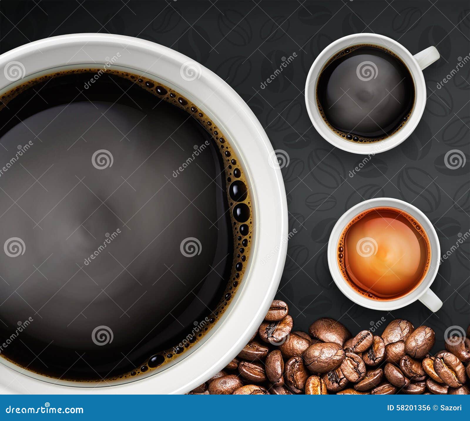 Coffee background stock illustration. Illustration of shop - 58201356