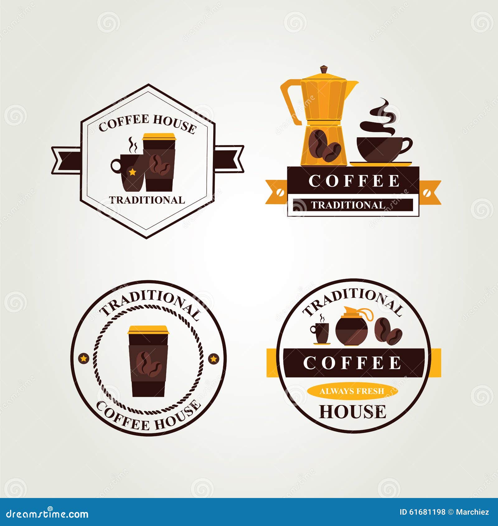 Coffee Badge Food Thin Line Lettering For Restaurant, Cafe Menu Coffee ...