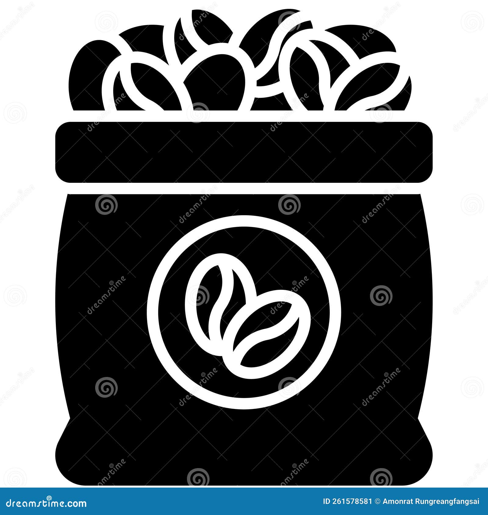 Coffee Bag Icon, Coffee Shop Related Vector Stock Vector - Illustration ...