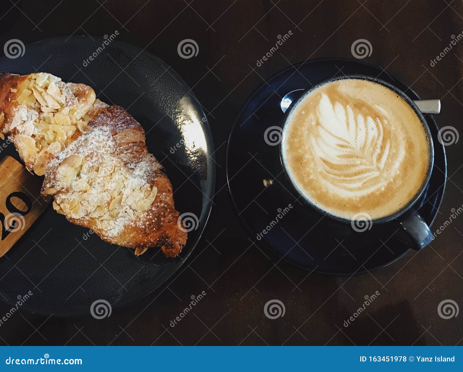 Coffee and Bakery in the Cafe Stock Photo - Image of bread, breakfast ...
