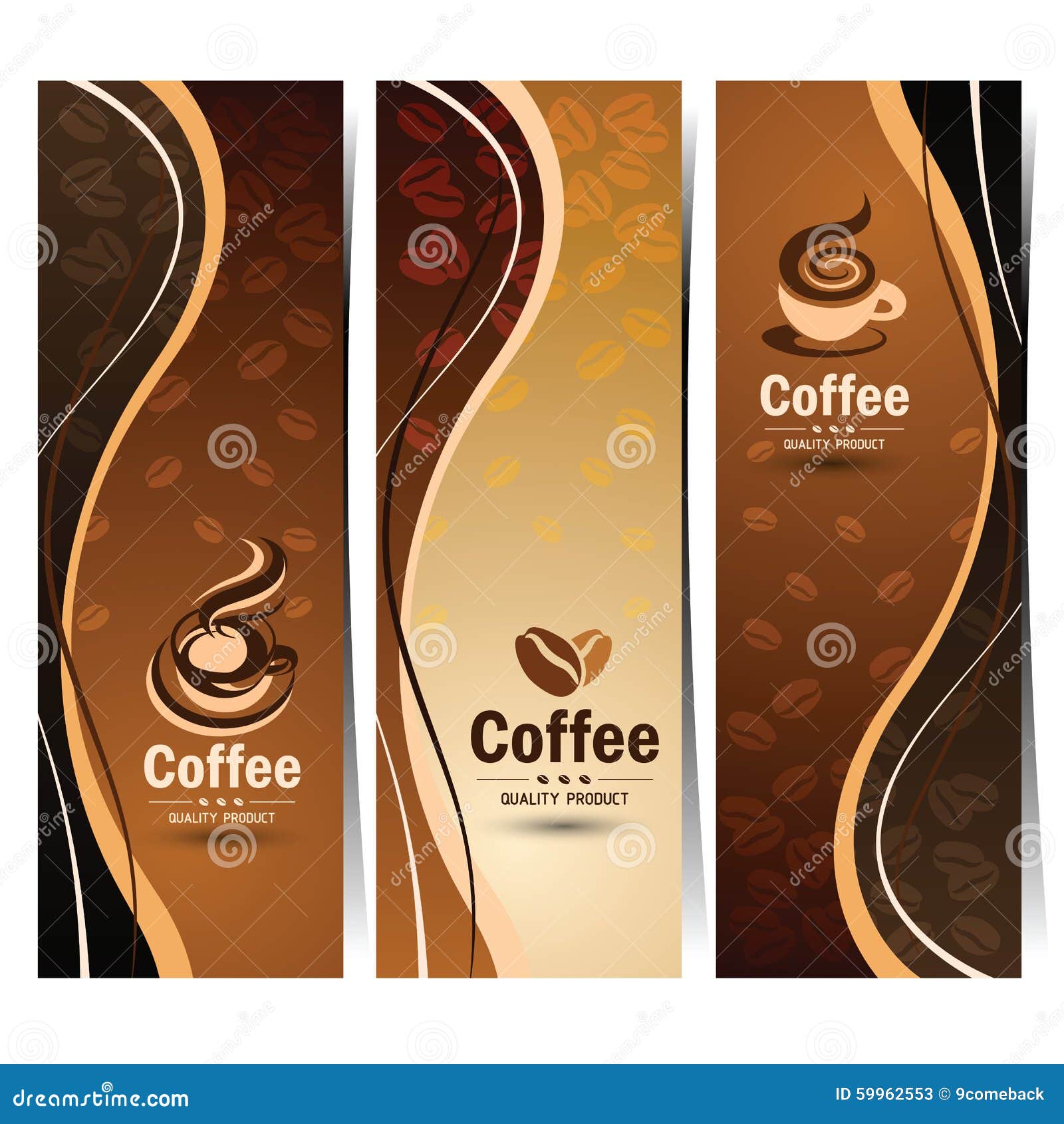 Coffee banner stock vector. Illustration of pattern, retro - 59962553