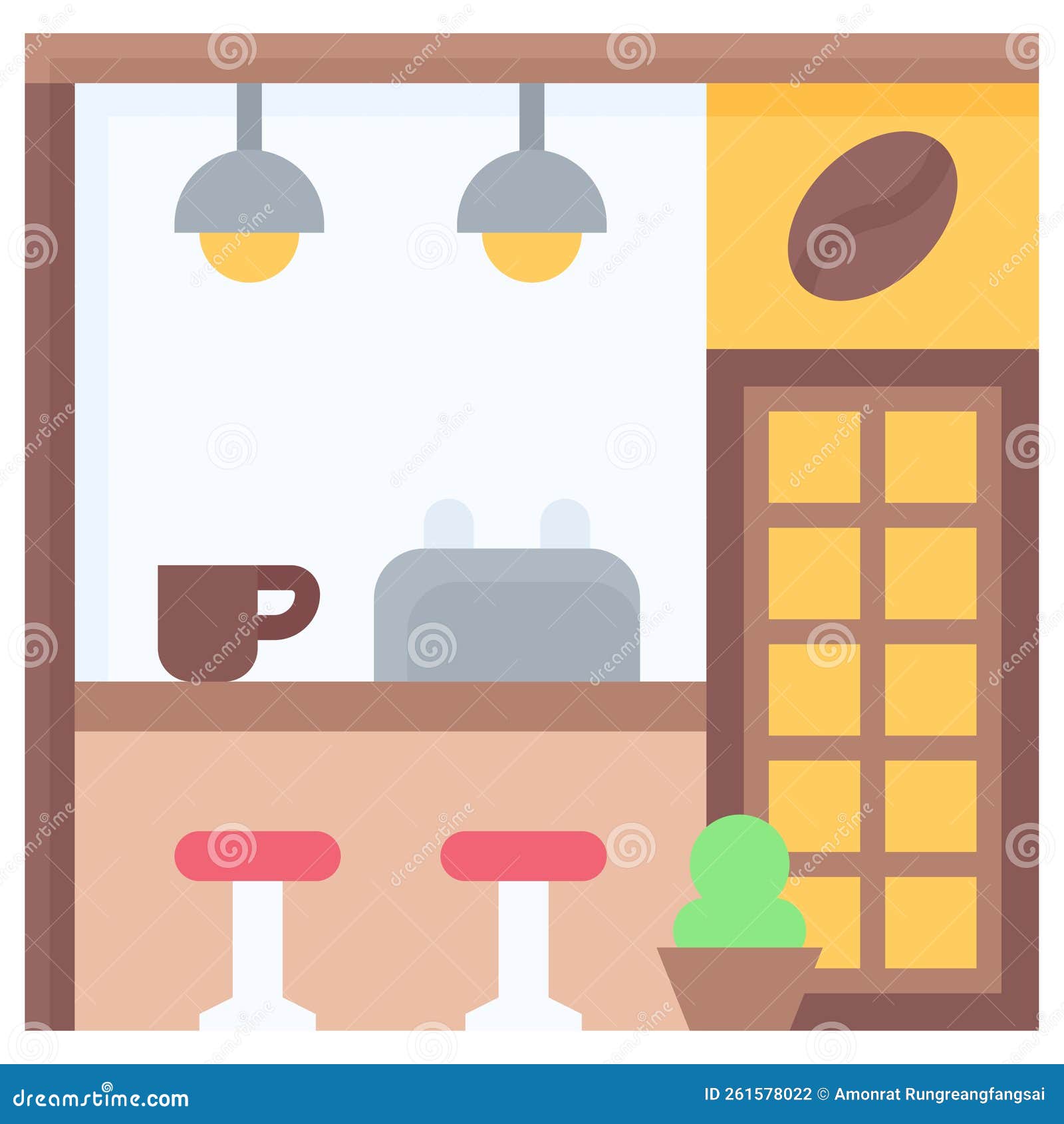 Coffee Bar Icon, Coffee Shop Related Vector Stock Vector - Illustration ...