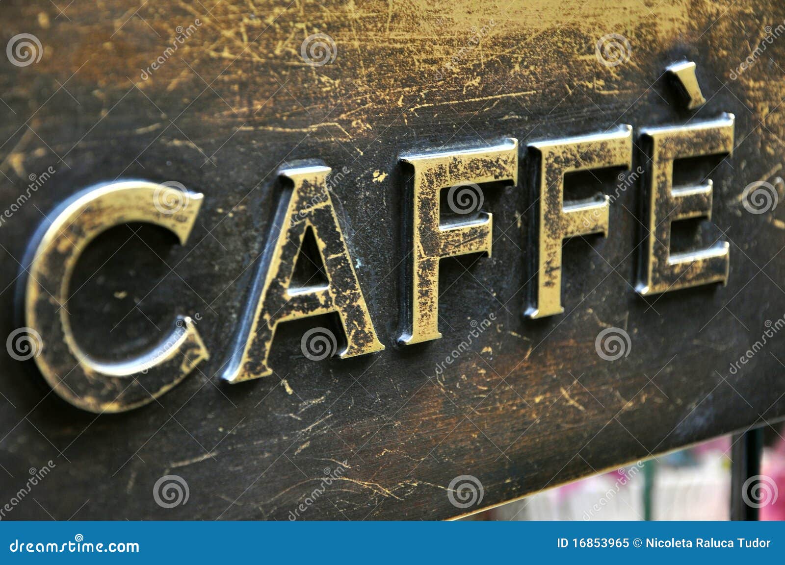 Coffee bar sign stock image. Image of antique, design - 16853965