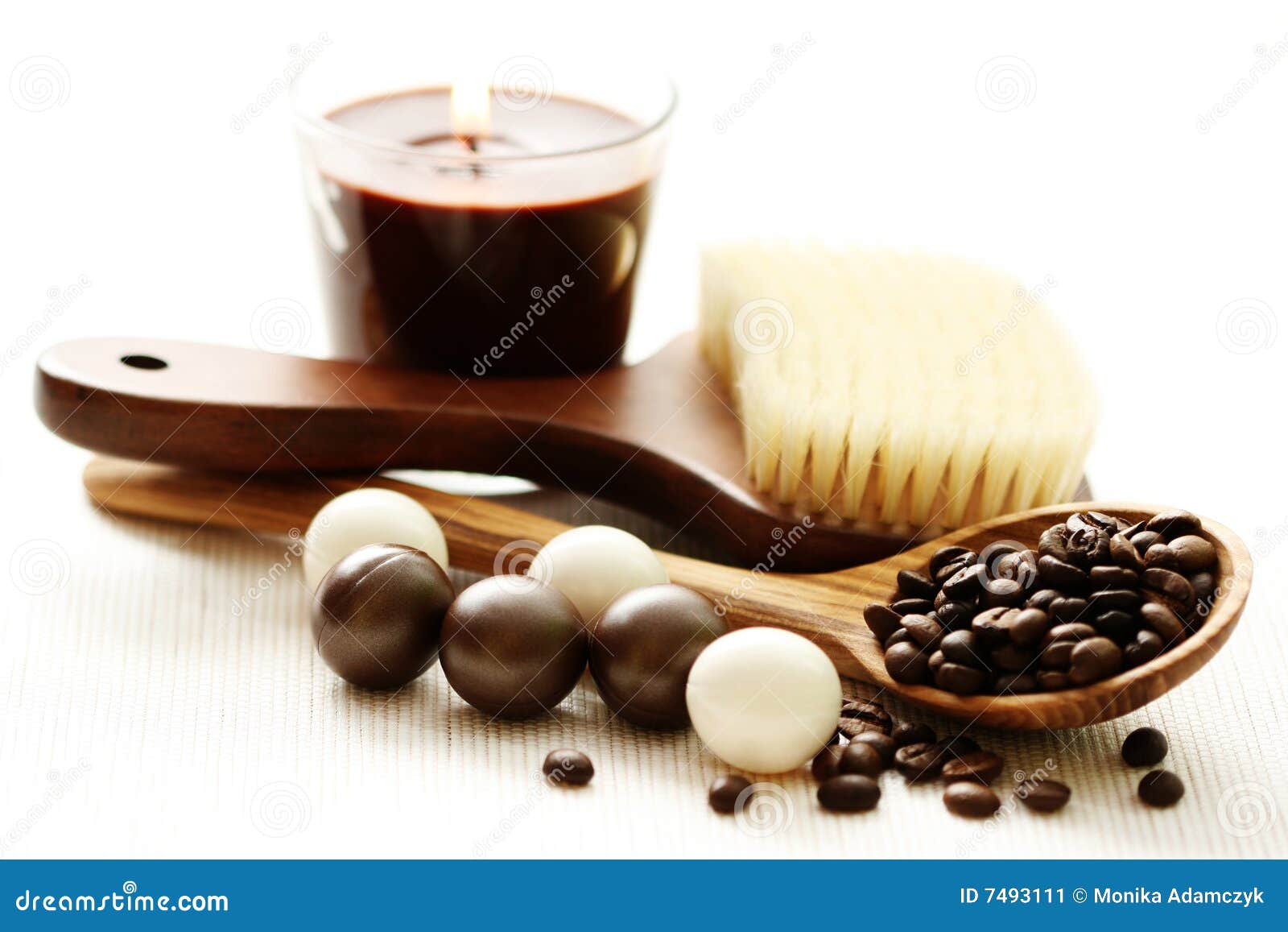 Coffee bath stock image. Image of salt, treatment, pleasure - 7493111