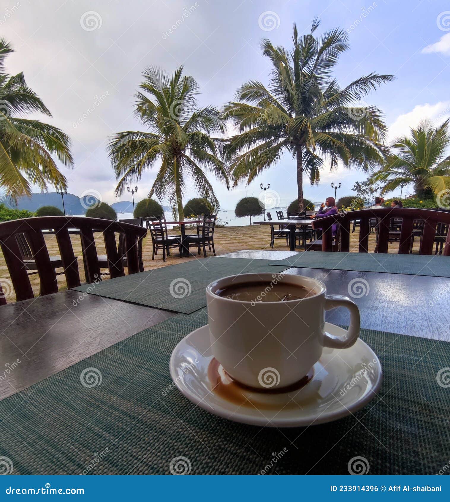 Coffee on the Beach, Best Holiday Stock Photo - Image of island ...