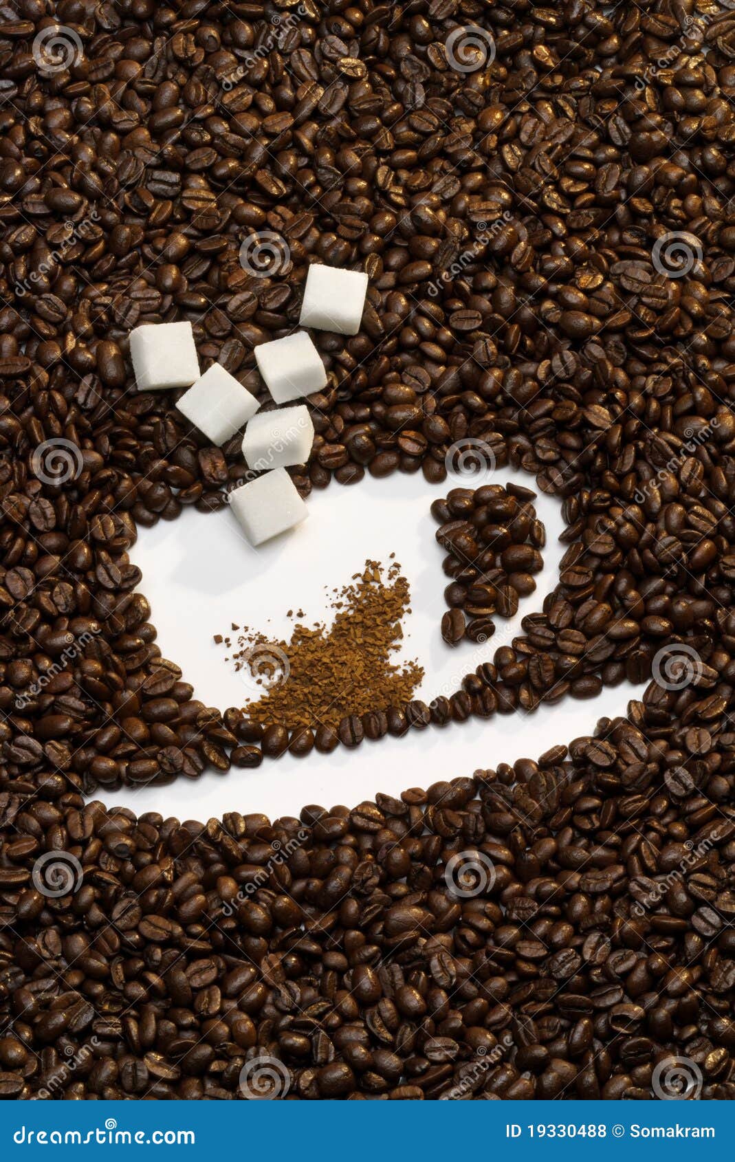 Coffee Bean Cup stock photo. Image of breakfast, coffee - 19330488