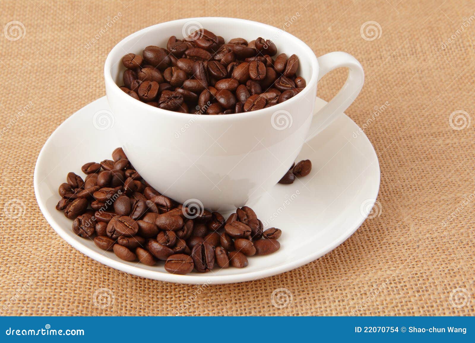 Coffee Bean and cup stock photo. Image of break, close - 22070754