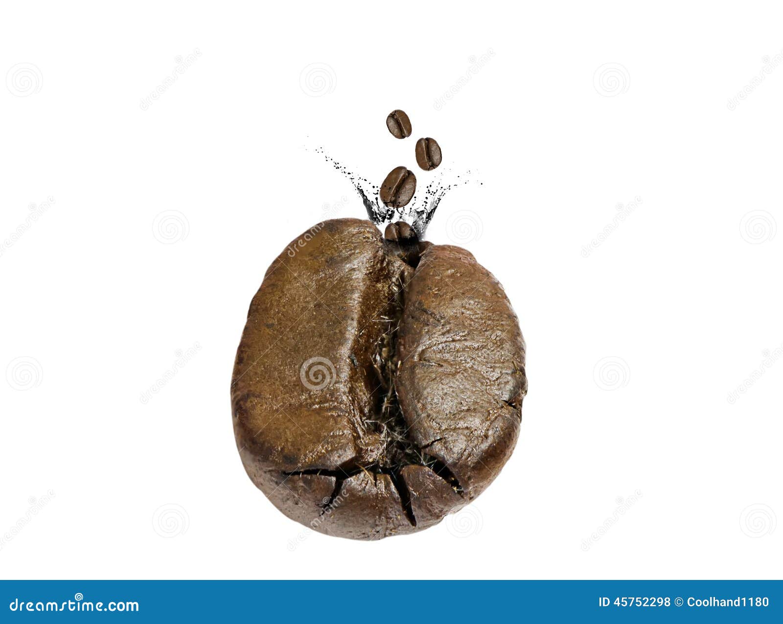 Coffee bean drop stock photo. Image of gourmet, bean - 45752298