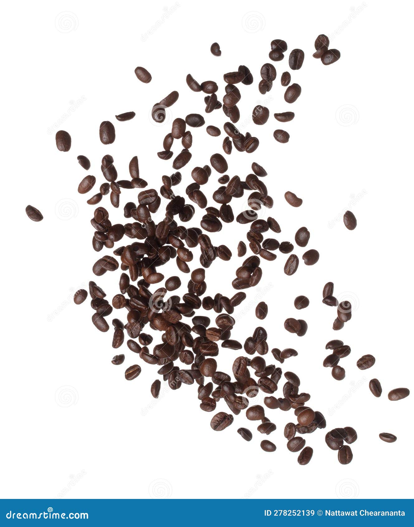 Coffee Bean Fly Explosion, Coffee Seeds Float Explode, Abstract Cloud ...