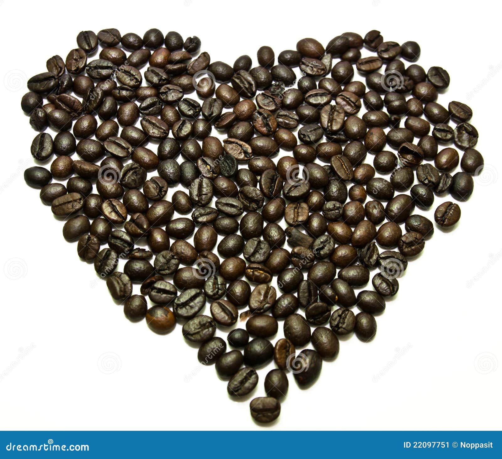 Coffee bean heart stock image. Image of food, crop, flavor - 22097751