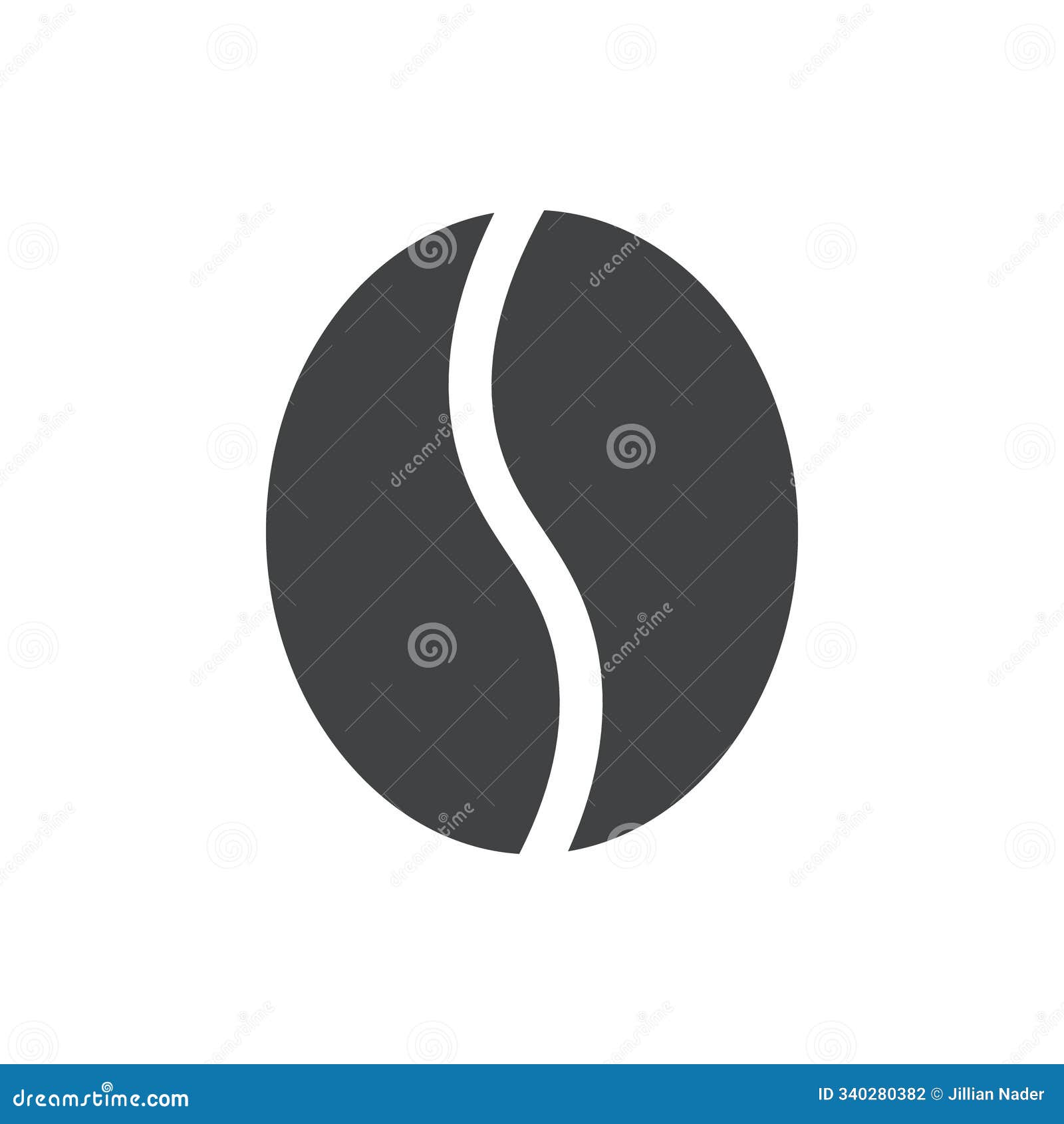 Coffee Bean Icon Simple Vector Symbol Stock Vector - Illustration of ...