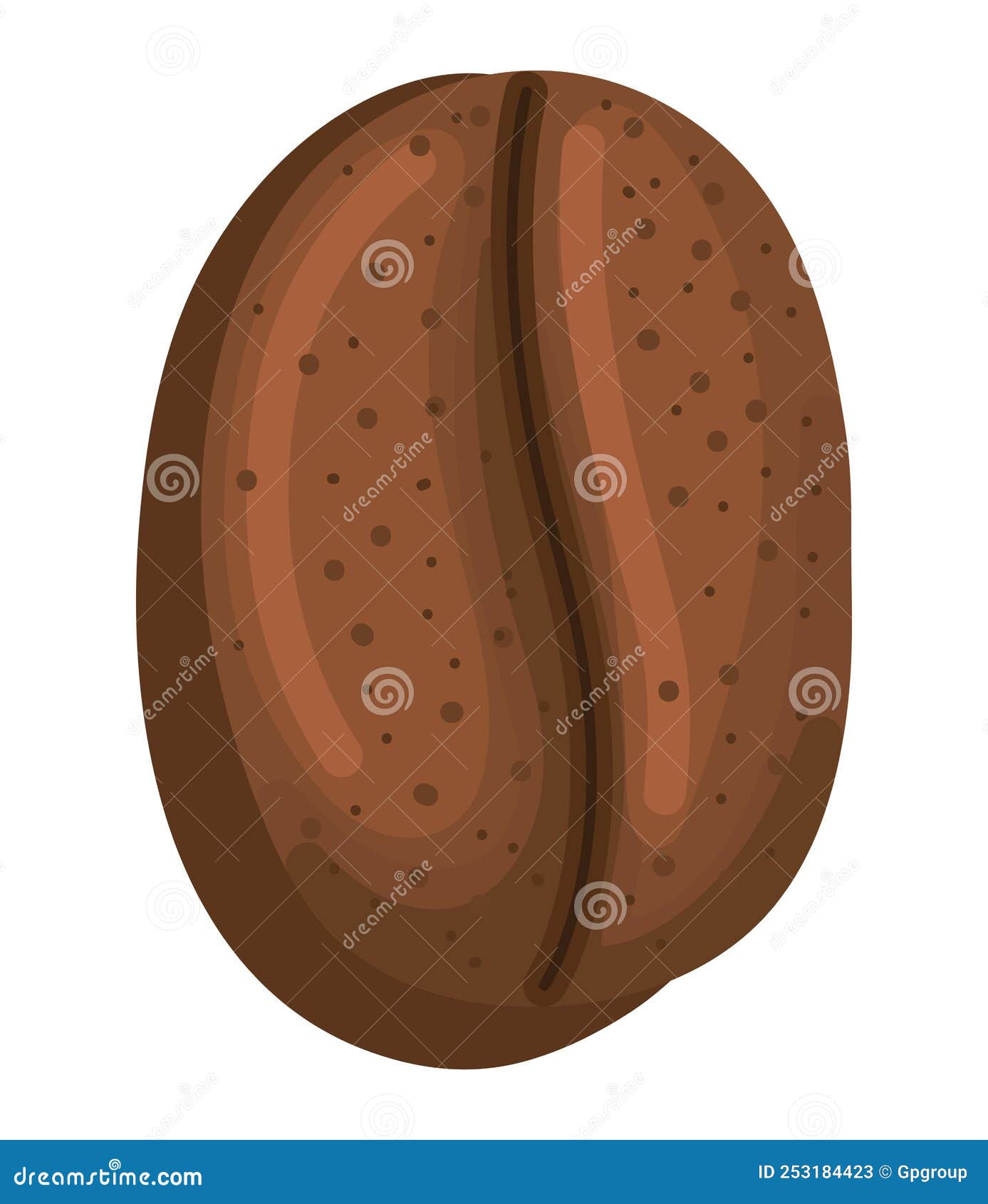 Coffee bean illustration stock illustration. Illustration of caffeine ...