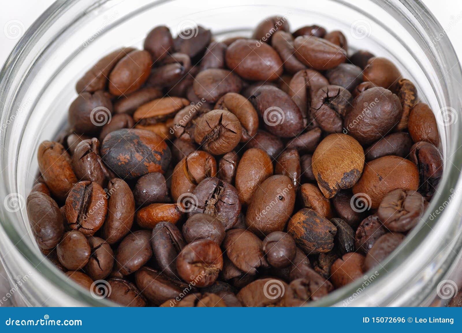Coffee Bean Inside Glass Jar Stock Photo - Image of roast, grain: 15072696