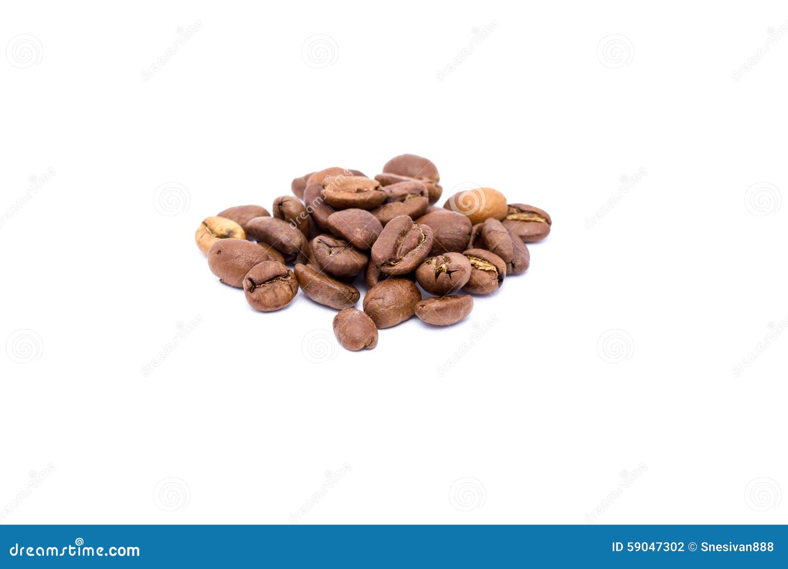 Coffee Bean Isolated On White Background Stock Photo - Image of aroma ...