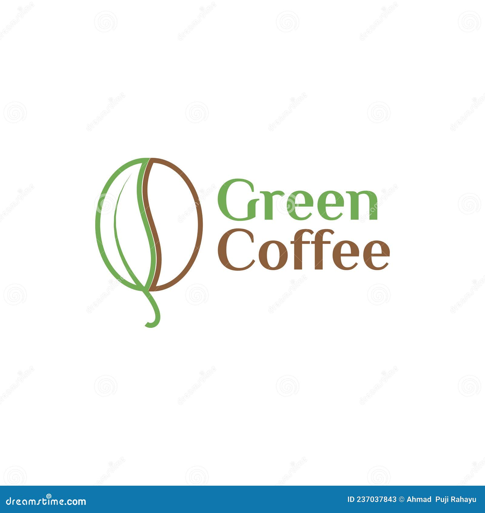 Coffee Bean with Leaf Logo Design Vector Graphic Symbol Icon Sign ...