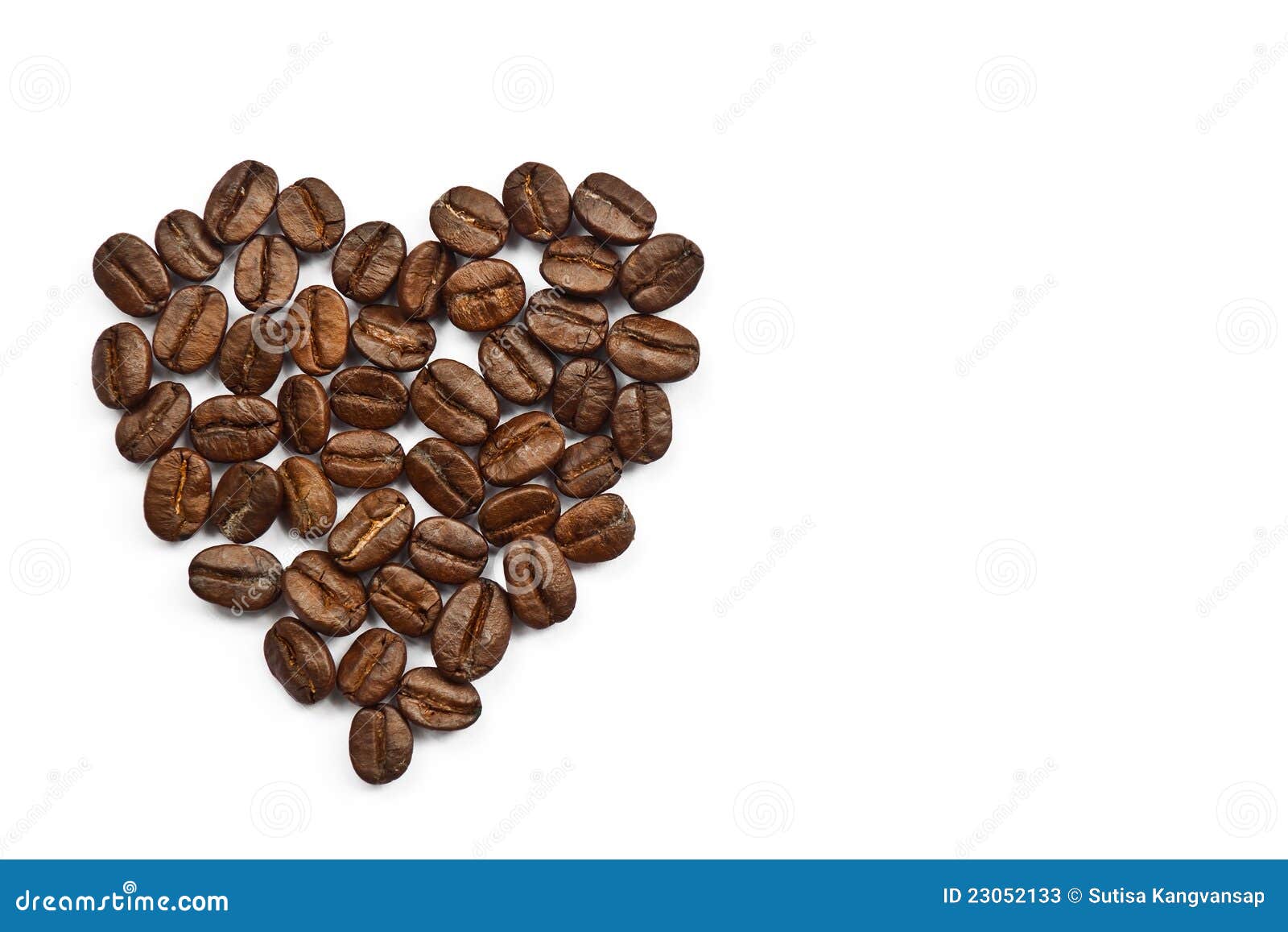 Coffee bean in love stock image. Image of love, heart - 23052133