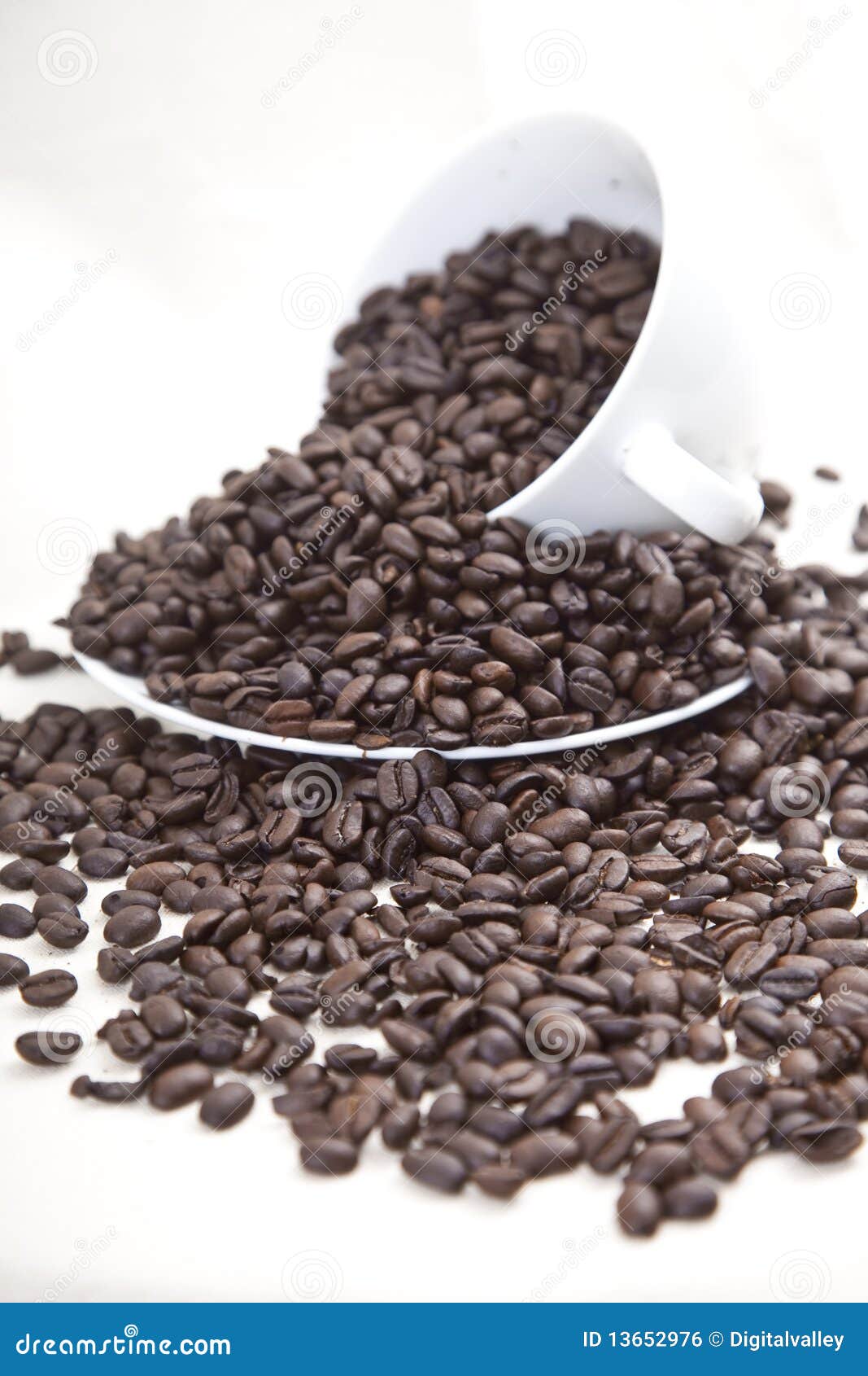Coffee Bean Overflow stock photo. Image of fine, roast - 13652976