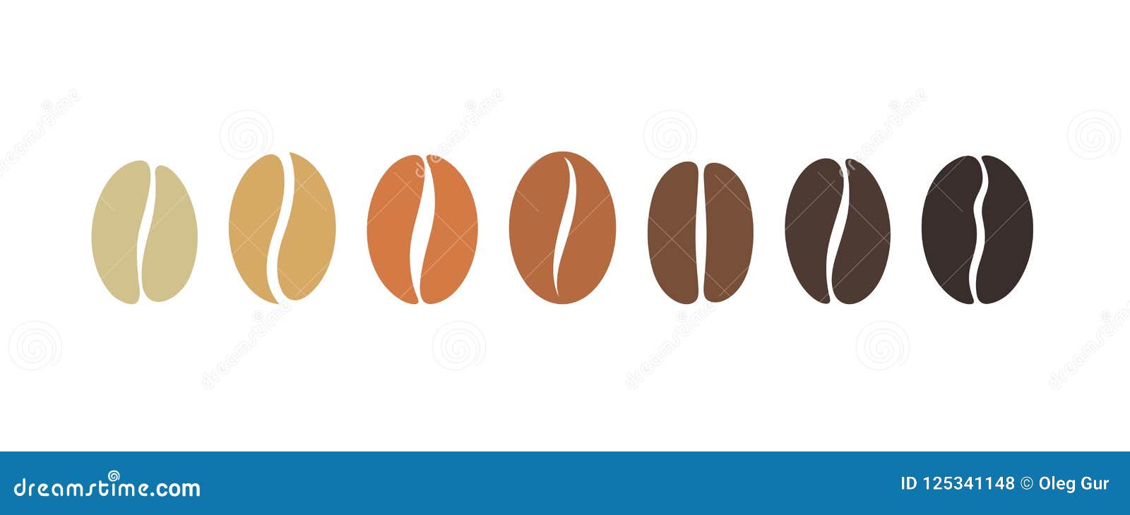 Coffee Bean Icon Vector Isolated On White Background, Logo Concept Of ...