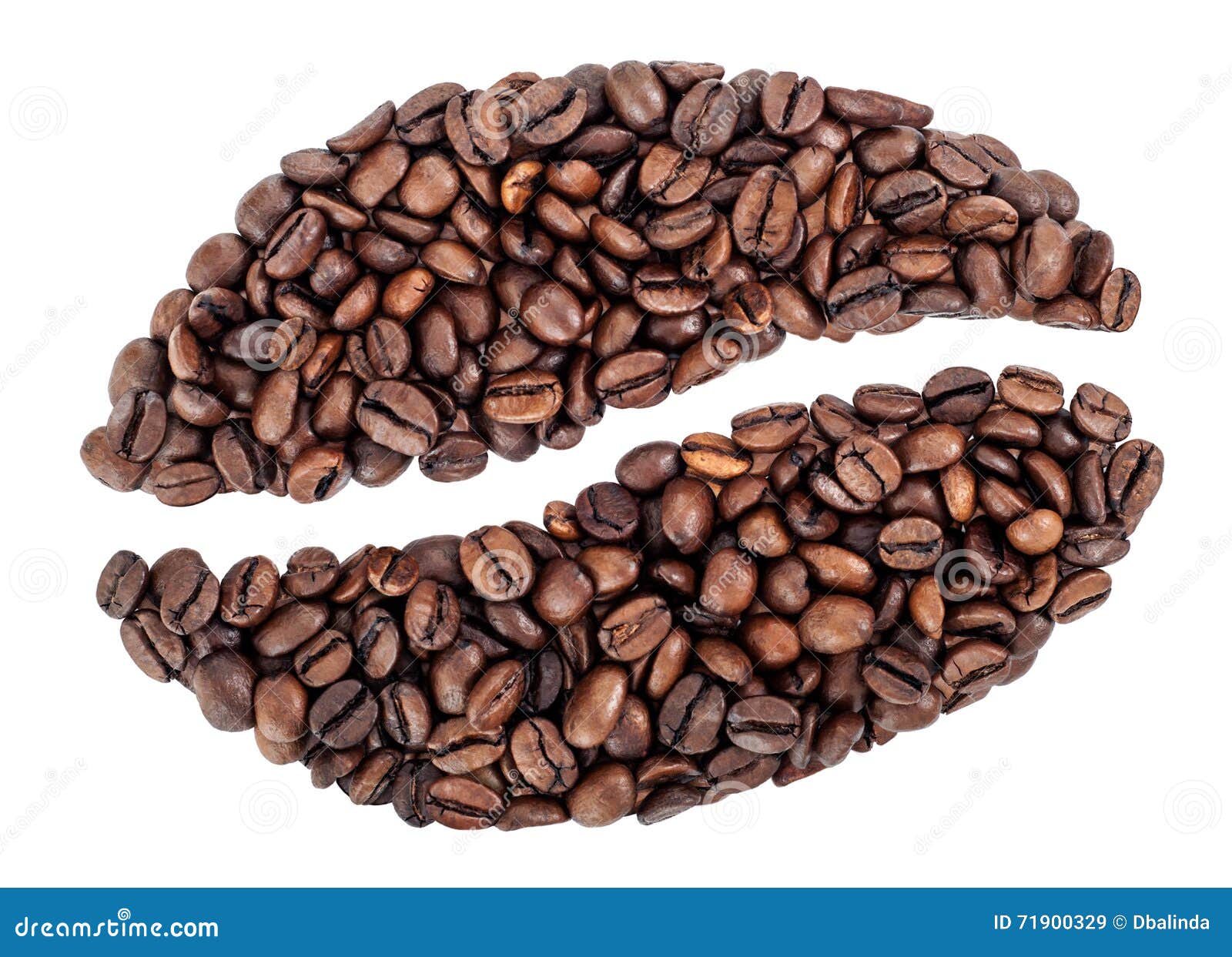 Coffee Bean Shape stock image. Image of bunch, view, freshness - 71900329