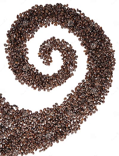 Coffee Bean Swirl stock image. Image of swirls, roasted - 18416921