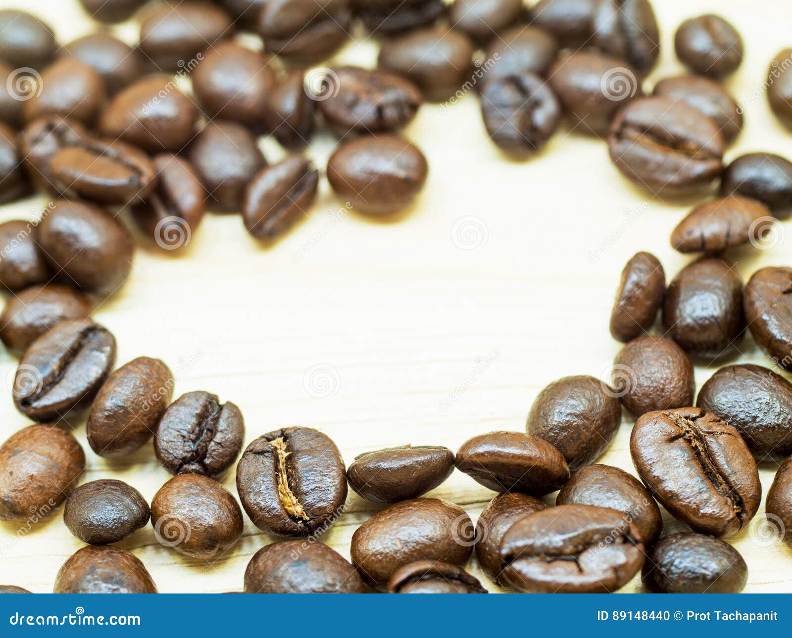 Coffee bean on the table. stock photo. Image of abstract - 89148440