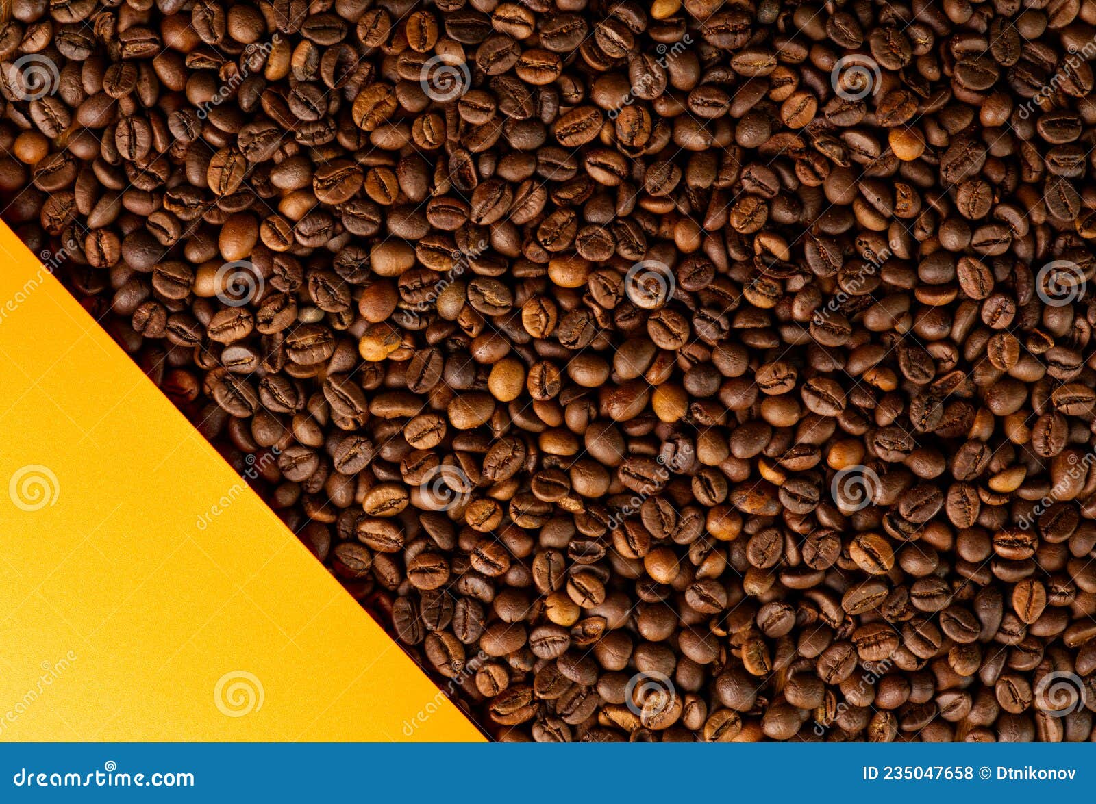 A Coffee Bean Texture with a Triangular Area on the Side for Text ...