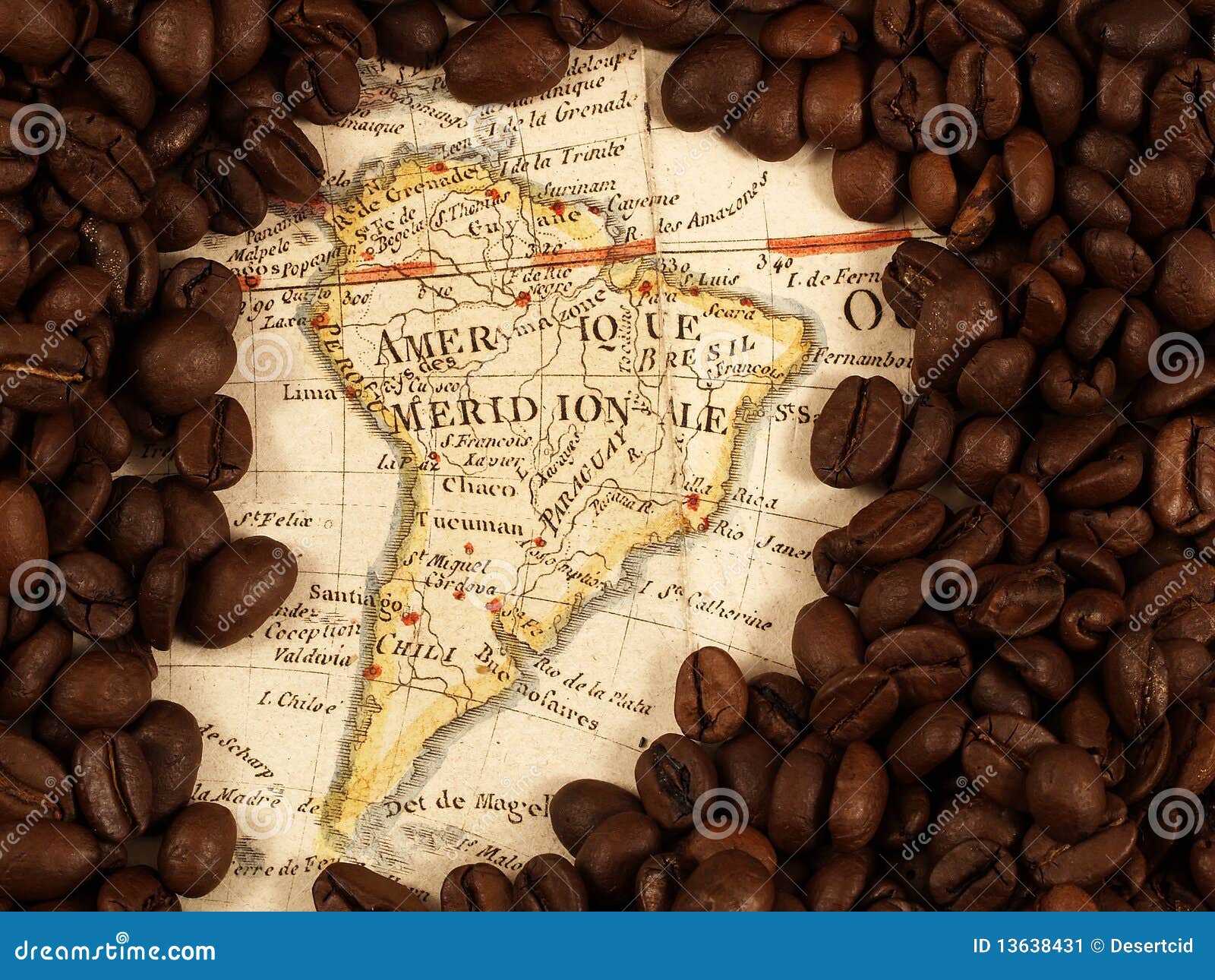 Coffee beans stock image. Image of countries, antique - 13638431