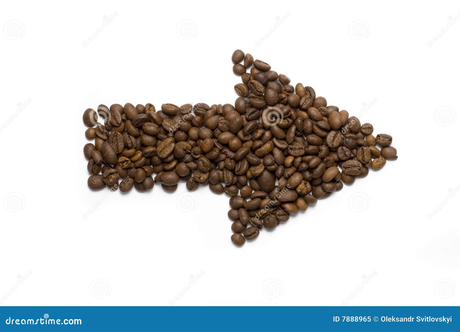 Coffee beans arrow stock image. Image of roasted, espresso - 7888965