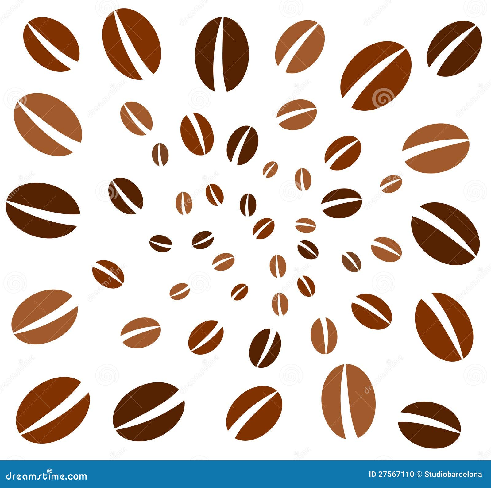 Coffee beans backdrop stock vector. Illustration of abstract - 27567110