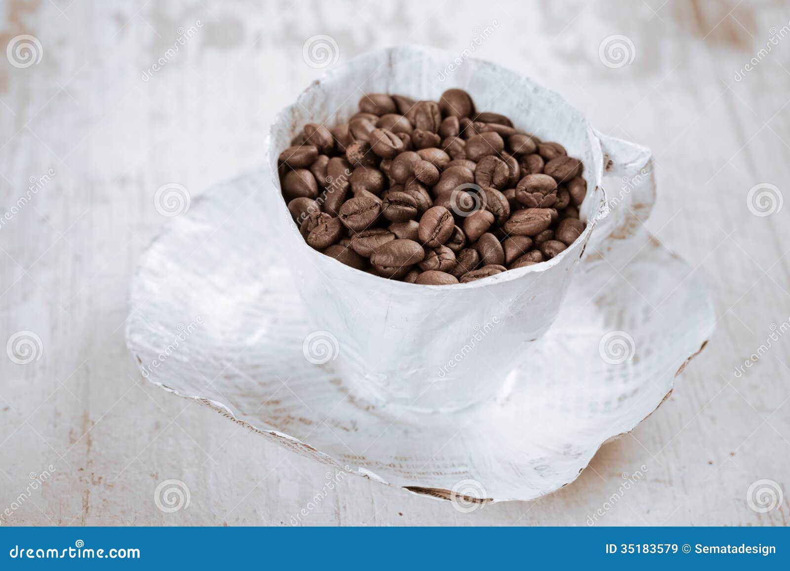Coffee beans stock image. Image of paper, coffee, beige - 35183579